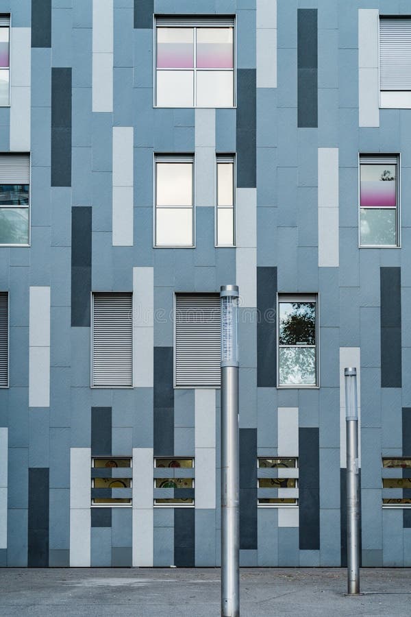 Eclectic Facade of an Urban Building Stock Photo - Image of frontage ...