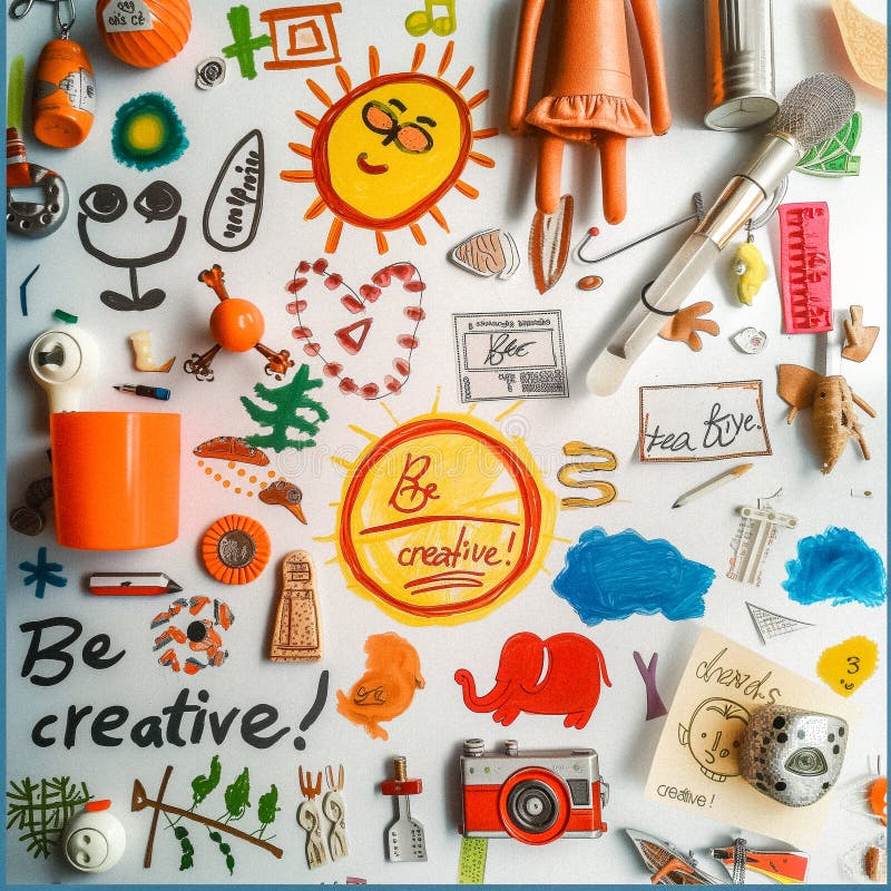 The Eclectic Gathering. Generative AI Stock Illustration - Illustration ...