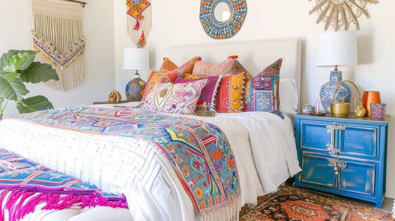 Eclectic Patterns, Vibrant Textiles, and Layered Textures Come Together ...