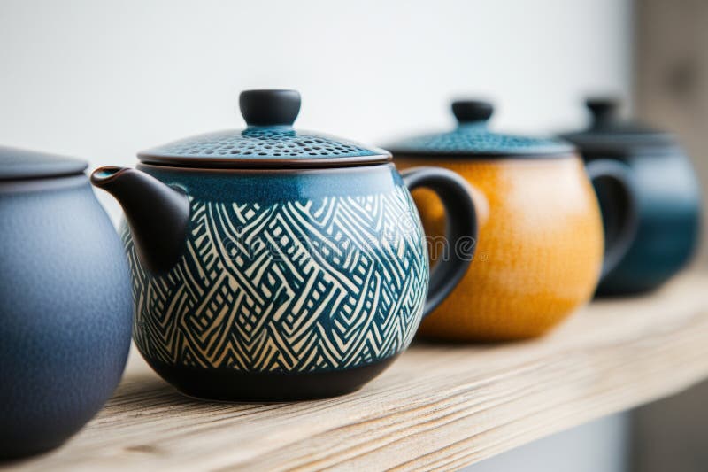 Eclectic Tea Sets, Assortment of Designer Tea Sets in Colorful Patterns ...