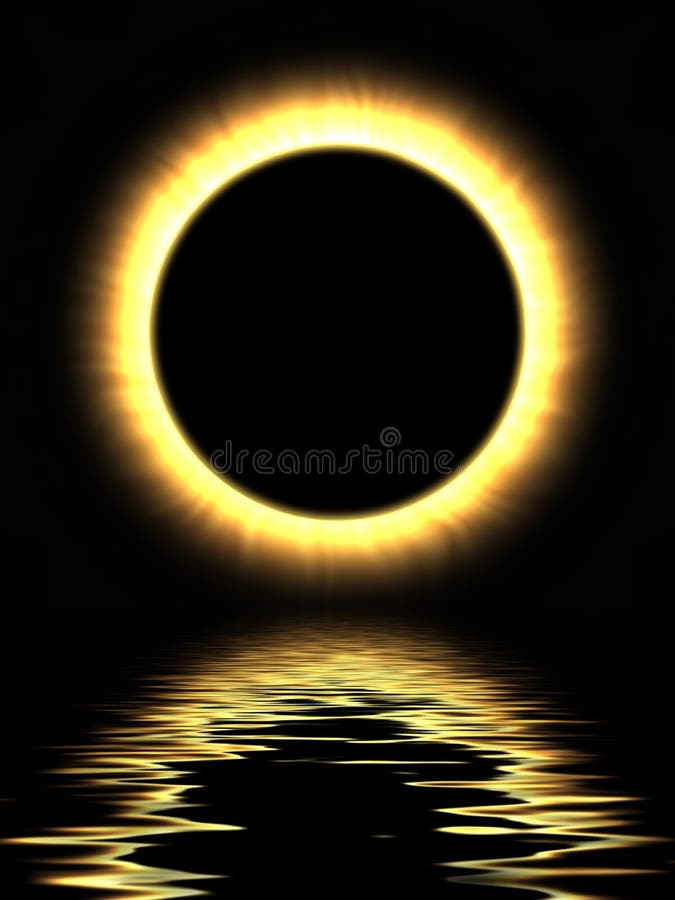 Eclipse stock illustration. Illustration of glowing, astronomy - 383658