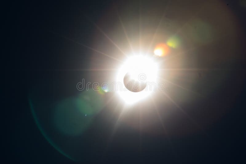 Eclipse with a Bright Light on a Dark Background - Perfect for a ...