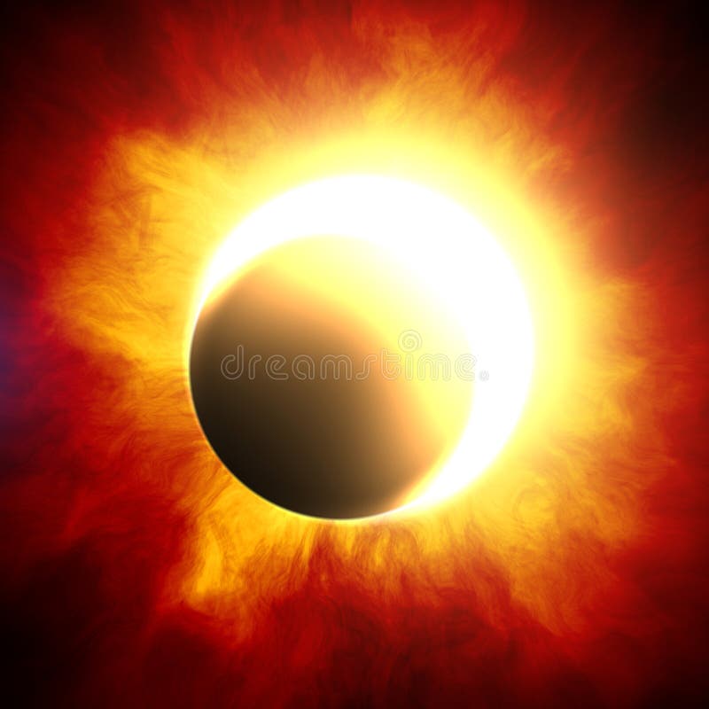 Eclipse - crown of stars stock illustration. Illustration of luminary ...