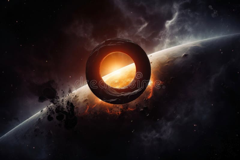 Eclipse in the Galaxy. AI Generated Stock Photo - Image of orbit, pluto ...