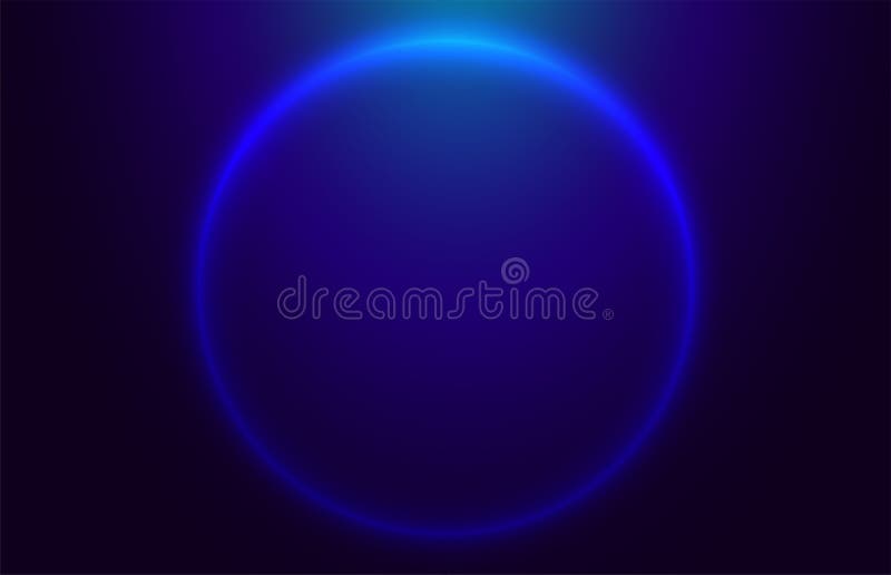 Sun Eclipse Blue Color Fire Dark Background Vector Moon Design Style ...