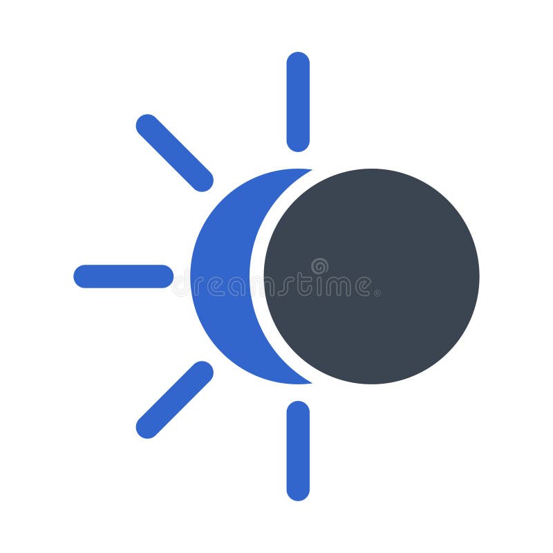 Eclipse icon stock vector. Illustration of symbol, eclipse - 239873380