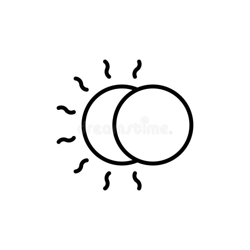 Eclipse Icon Ideal for Astronomy Apps Stock Vector - Illustration of ...