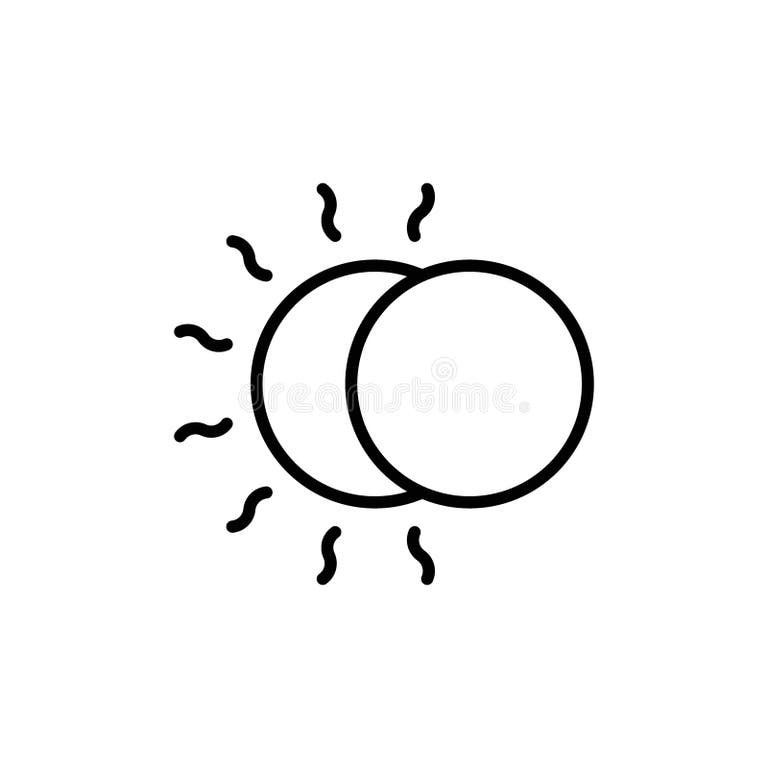 Eclipse Icon Ideal for Astronomy Apps Stock Vector - Illustration of ...