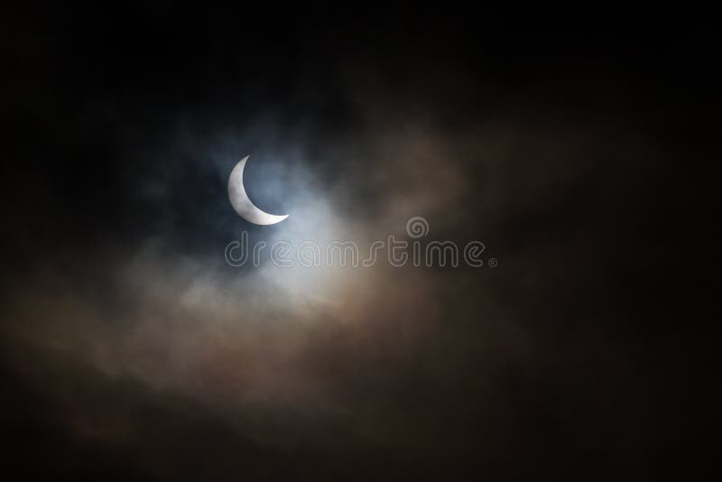 Eclipse Landscape stock photo. Image of lunar, celestial - 76706722