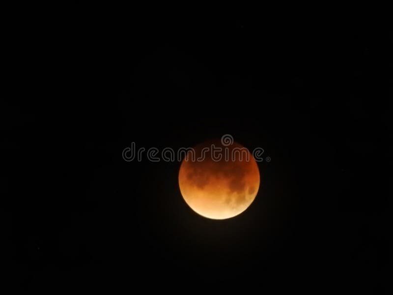 Eclipse Lunar De Parque Nacional De Curvatura Grande Com Lua Do Sangue ...