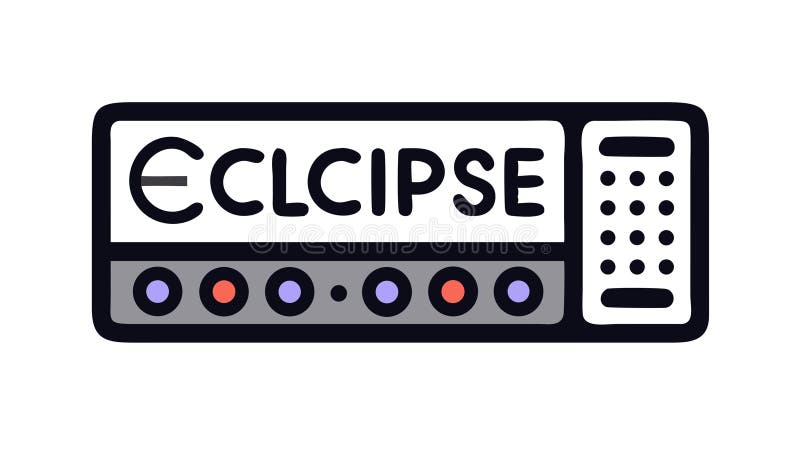 Eclipse Monitoring Astronomical Observation Device, Vector Design ...