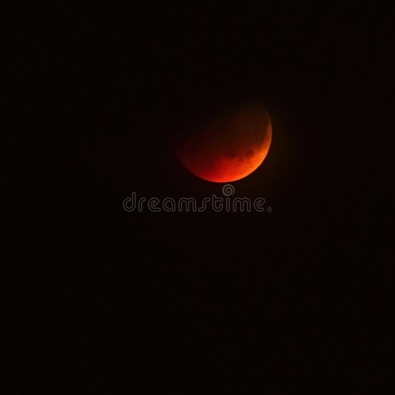 Eclipse of the Moon. Photo of the Night Sky during the Eclipse of the ...