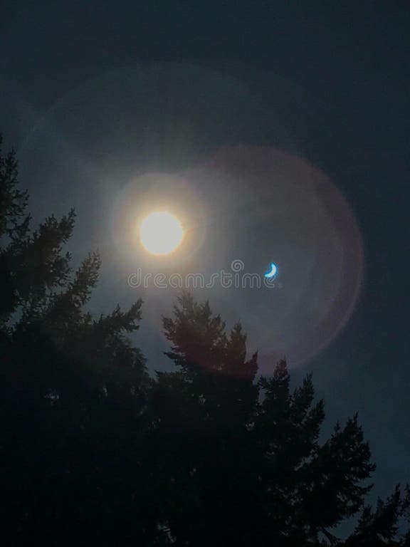 Eclipse 2017 stock photo. Image of angel, seattle, eclipse - 104602972