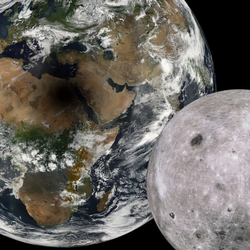 Eclipse from space stock illustration. Illustration of eclipse - 31817406