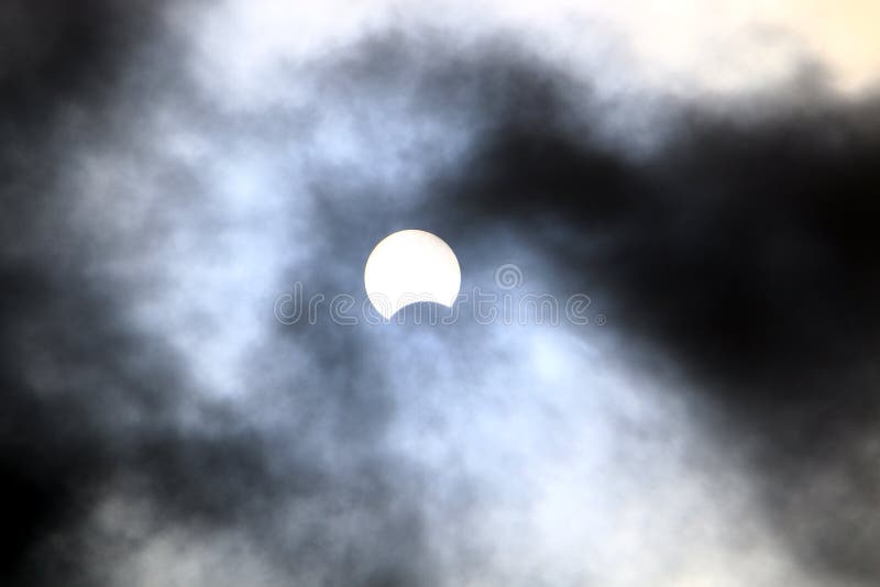 Eclipse of the Sun in Israel June 21, 2020 Stock Photo - Image of ...
