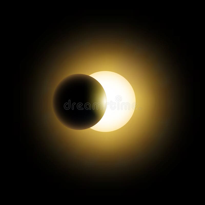 Eclipse Sun vector stock vector. Illustration of astrology - 121884312