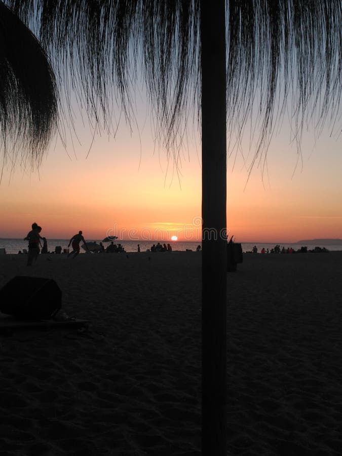 Eclipse sunset editorial photography. Image of partial - 98465082