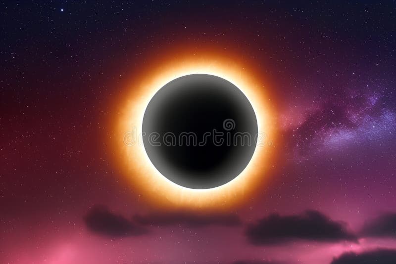 Eclipse Total Del Sol. La Corona Alrededor De Nuestra Estrella Stock de ...