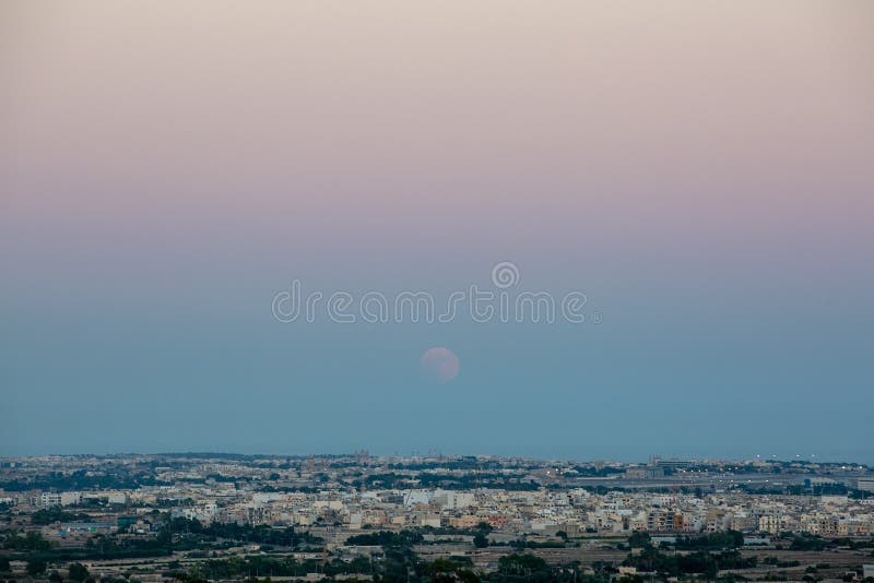Moon and Mars stock image. Image of landscape, astrophotography - 122408153