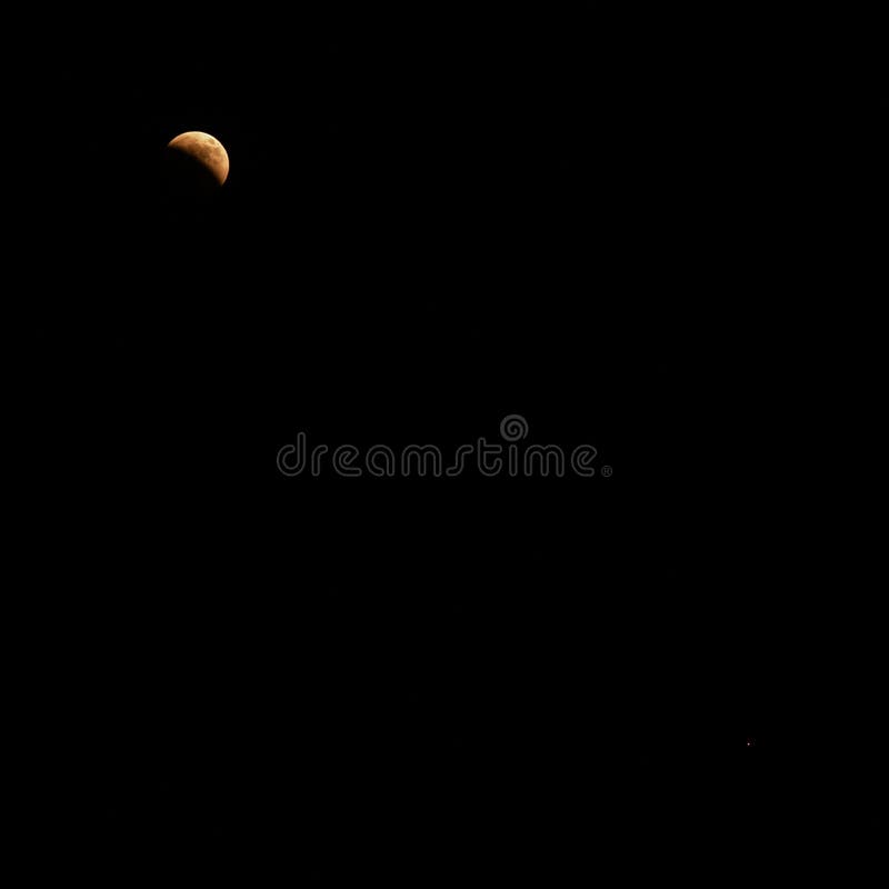 Moon and Mars stock image. Image of landscape, outdoor - 122408275