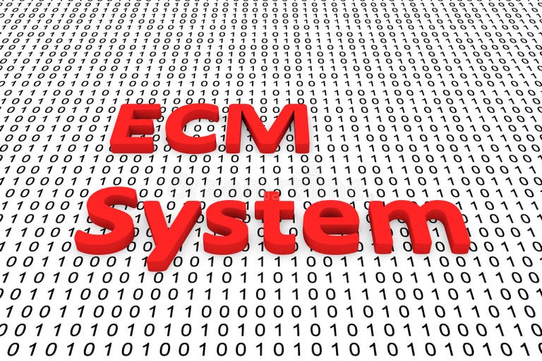 Ecm system stock illustration. Illustration of binary - 84705386