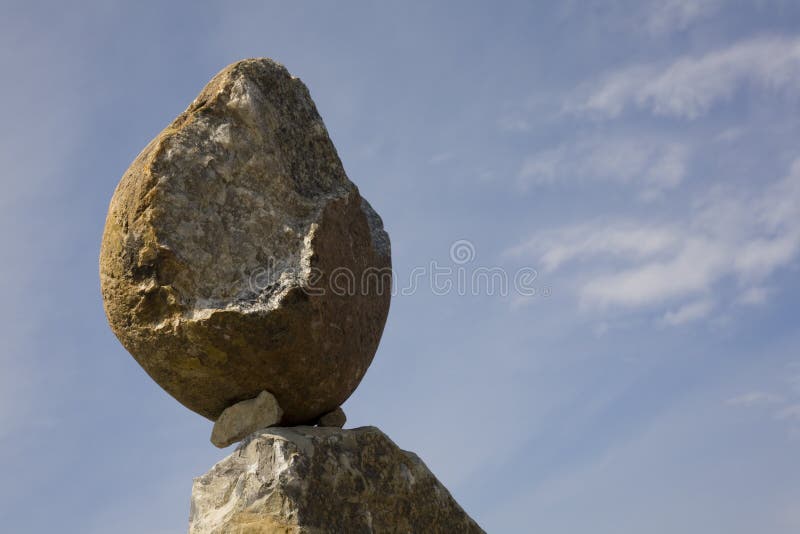 Eco Art Rock Sculpture stock image. Image of ecological - 14887805