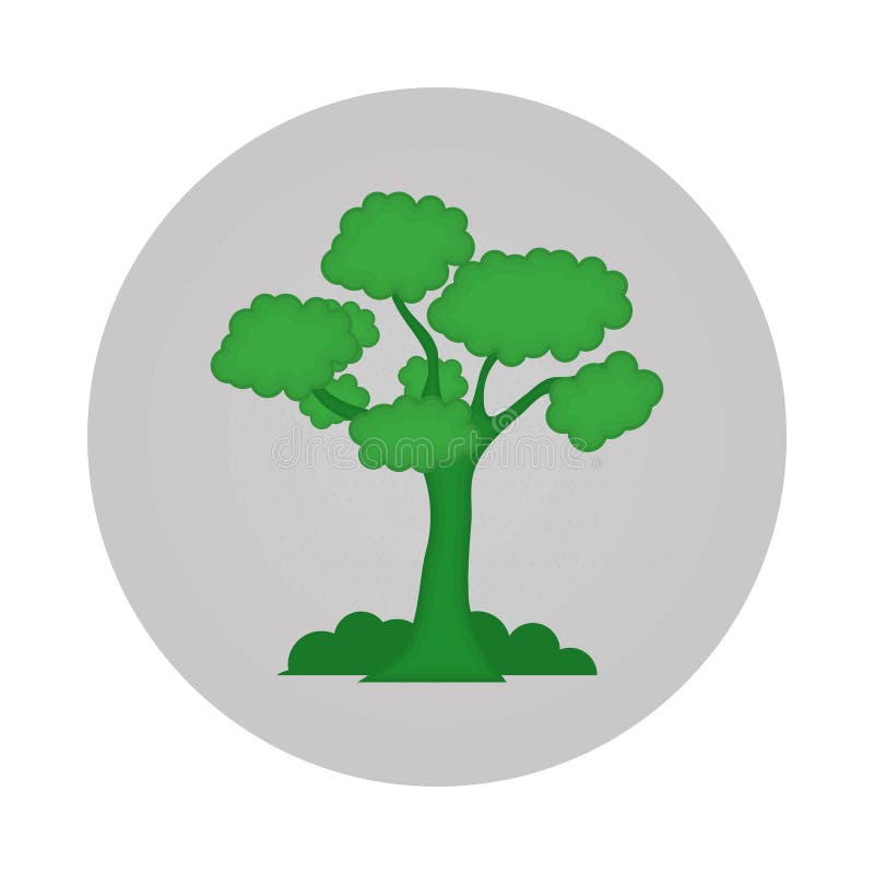 Green tree design stock vector. Illustration of trunk - 273232626