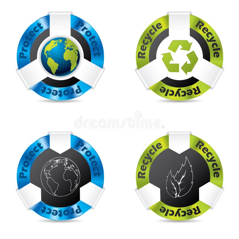 Eco badge set stock vector. Illustration of product, extract - 28156892
