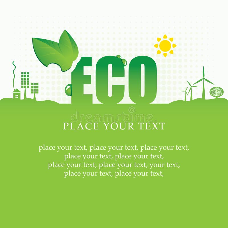 Eco banner stock vector. Illustration of concept, graphic - 26822538
