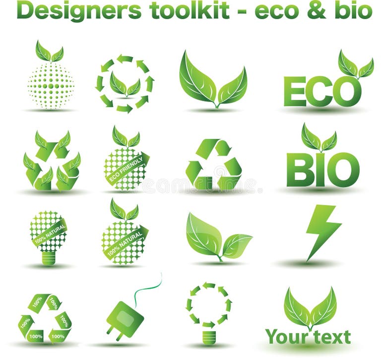 Ecology Bio Icons Symbols Stock Illustrations – 1,824 Ecology Bio Icons ...