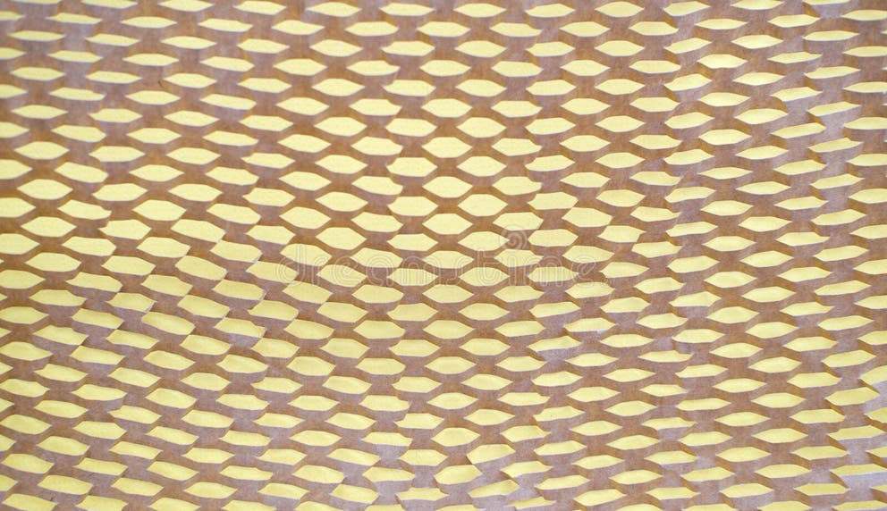 Eco Biodegradable Packaging Paper Texture on Yellow Background Stock ...