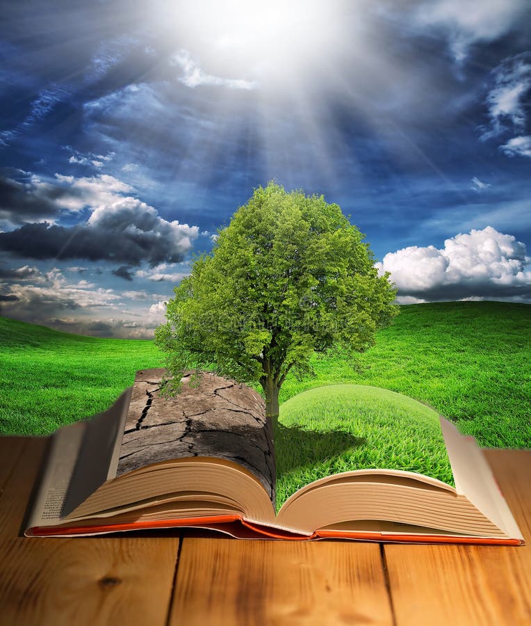 Eco book stock photo. Image of album, read, grass, page - 41348246