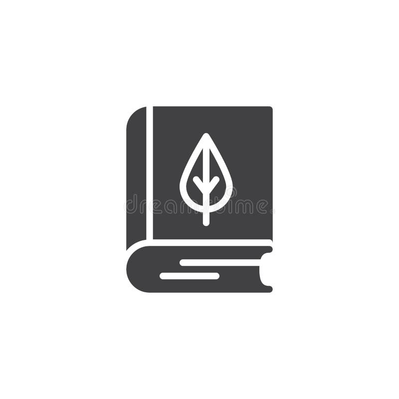 Eco book vector icon stock vector. Illustration of single - 130552601