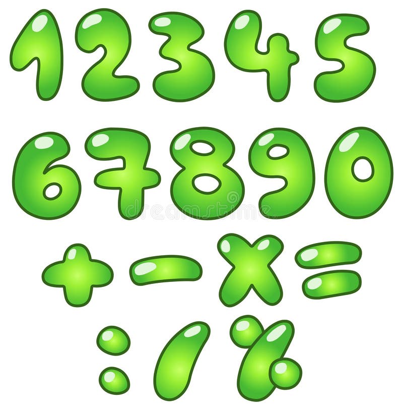 Bubble numbers pattern stock vector. Illustration of paper - 18251453