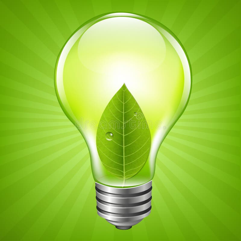 Eco Bulb stock vector. Illustration of idea, ecology - 89389243