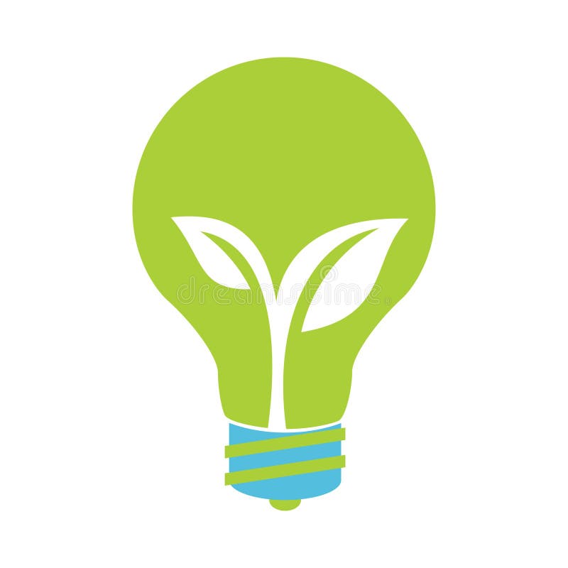 Eco Bulb. Vector Illustration Decorative Design Stock Vector ...