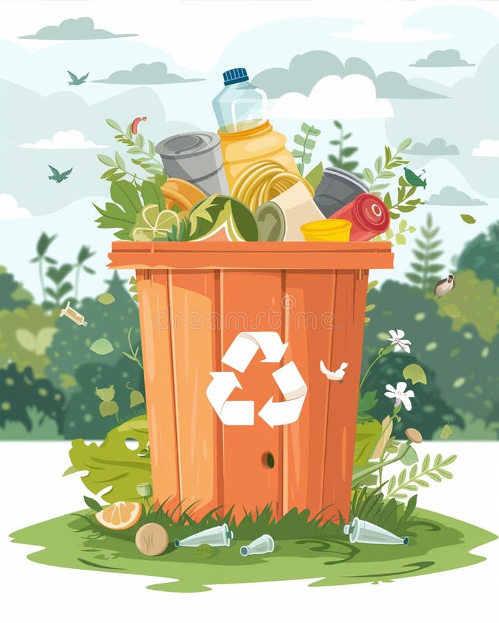 ECO Campaign Illustration, Vector Image Style, Circular Economy Wheel ...