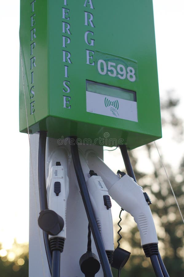 Eco Charging Station for Electric Vehicles. Electro Car Charging ...