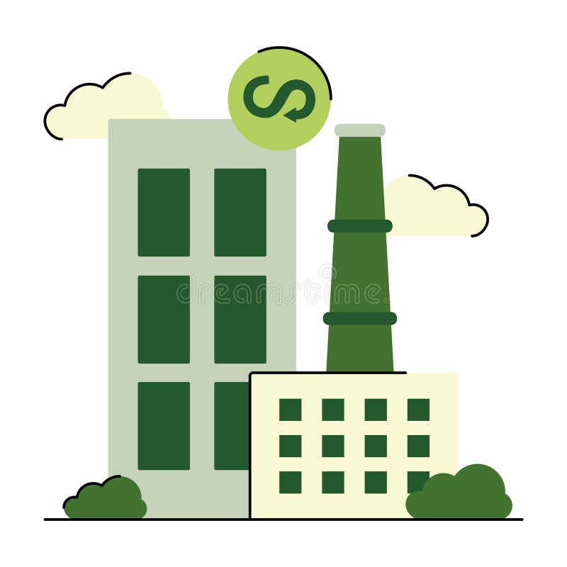 Eco city icon stock illustration. Illustration of architecture - 357584718