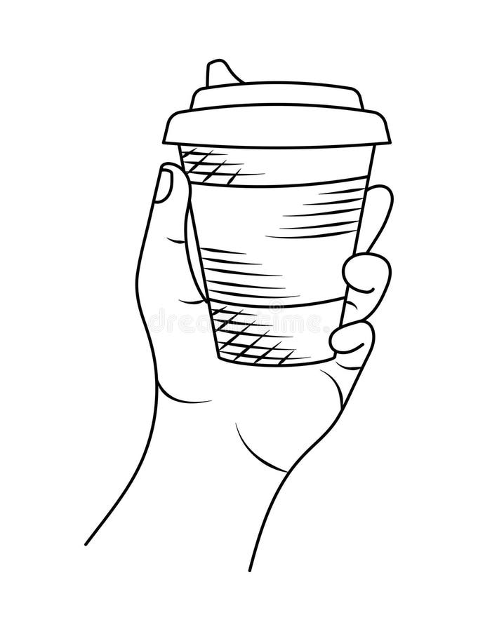 Reusable coffee cup stock vector. Illustration of sugar - 298316794