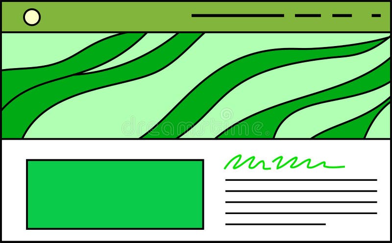 Eco Color Website Screen View Stock Vector - Illustration of mockup ...