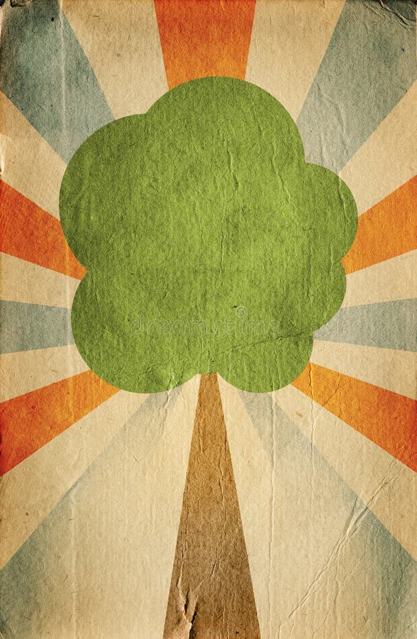 Eco Concept: Paper Saving, Saving Trees Stock Illustration ...