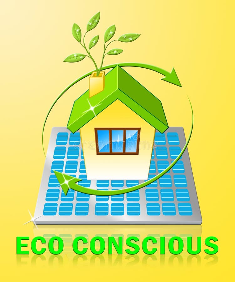 Eco Conscious Displays Environment Aware 3d Illustration Stock ...