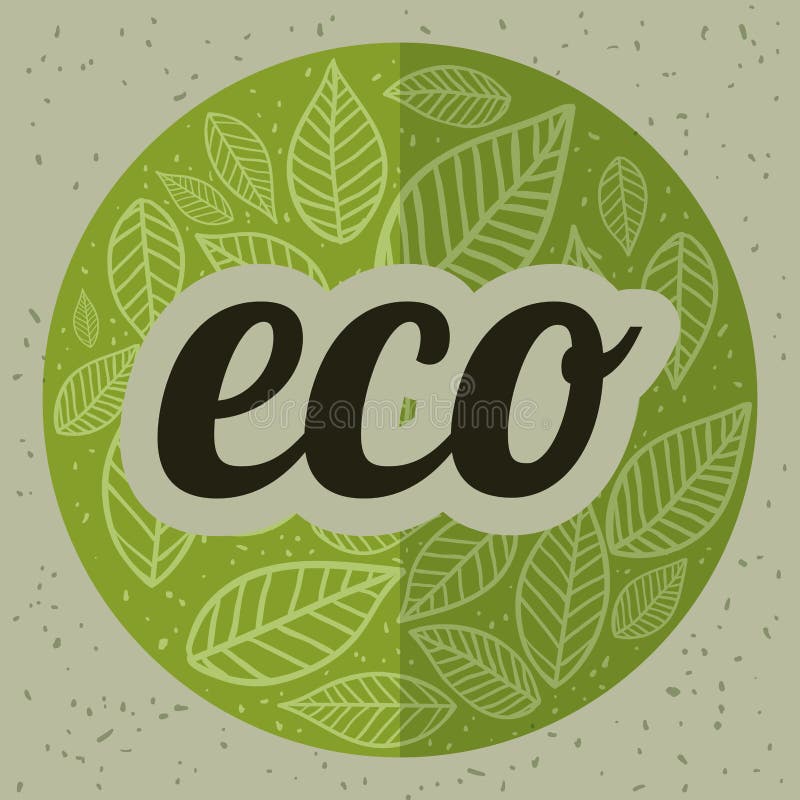 Eco design stock vector. Illustration of button, environmental - 44204680