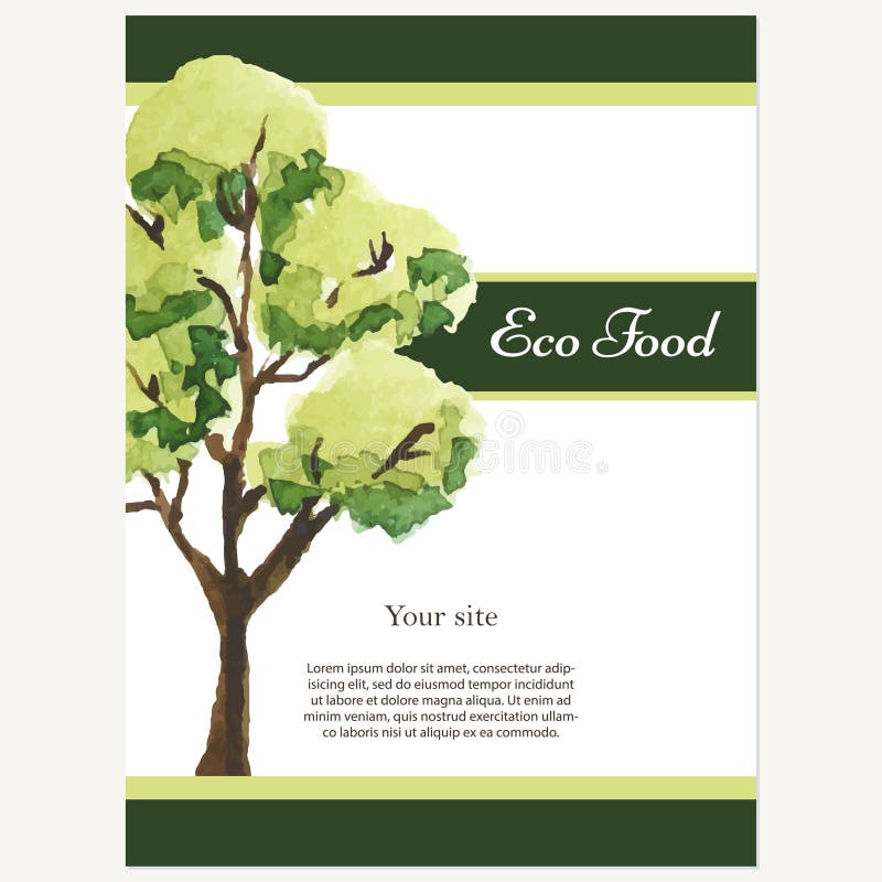 Eco Design. Vector Ecology Theme. Template for Green Product. Stock ...