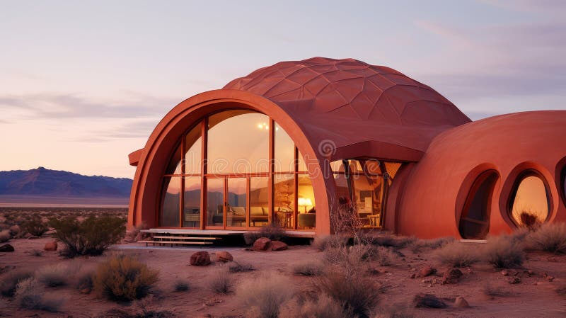 Eco dome house stock illustration. Illustration of innovation - 360914103