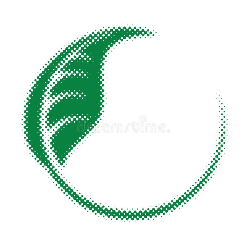 Eco dot leaf stock vector. Illustration of leaf, simple - 274749689