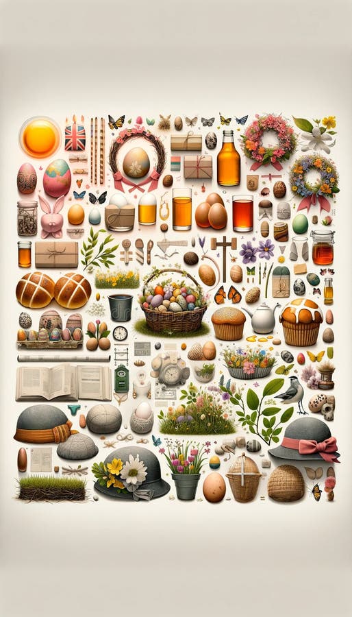 Eco-Easter Background, Celebration with Environmental Responsibility ...