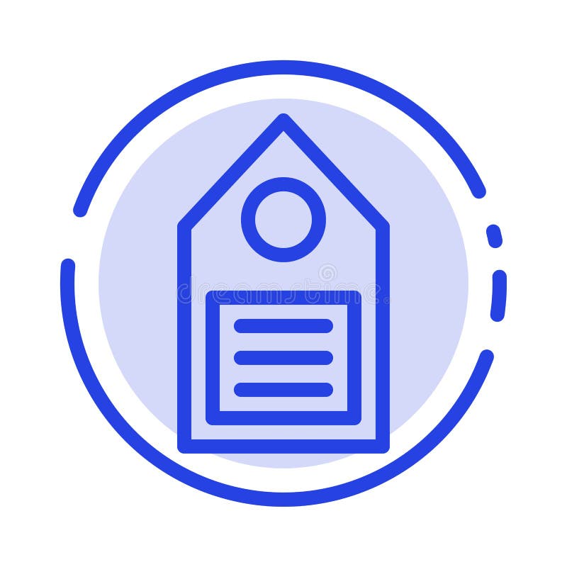 Eco, Ecology, Environment, Tag, Label Blue Dotted Line Line Icon Stock ...