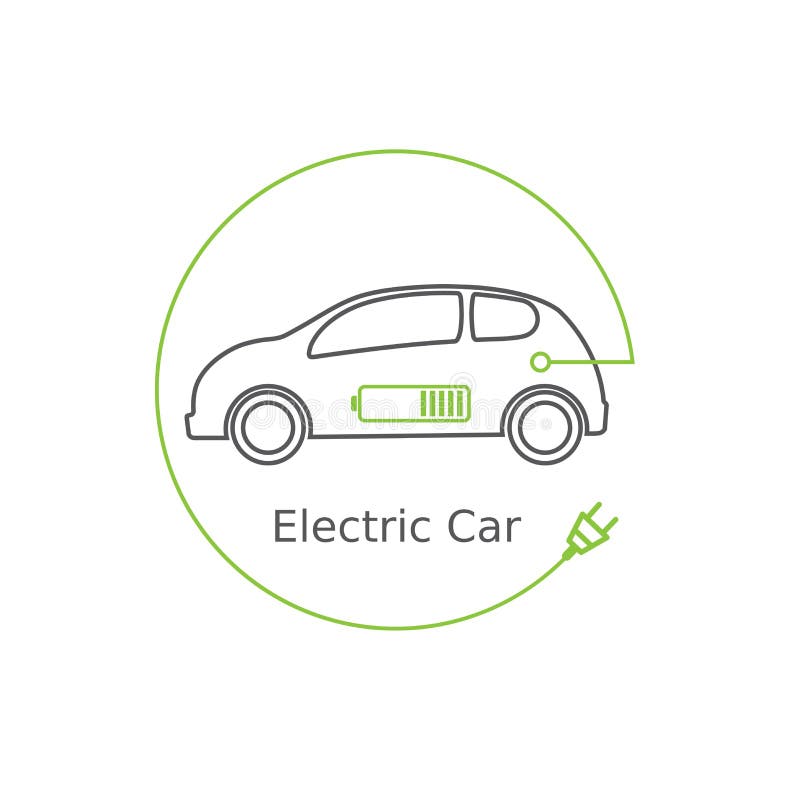 Eco Electric Car .Electric Car Concept -vector Illustration Stock ...